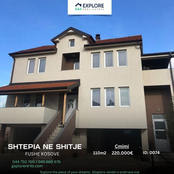 Shtëpia në shitje - Fushë Kosovë - ooo houses